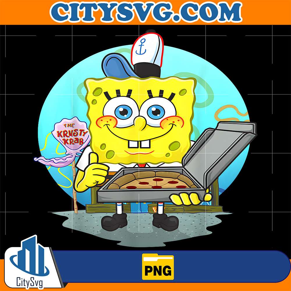 SpongeBob The Krusty Krab Pizza Delivery Png – CITYSVG