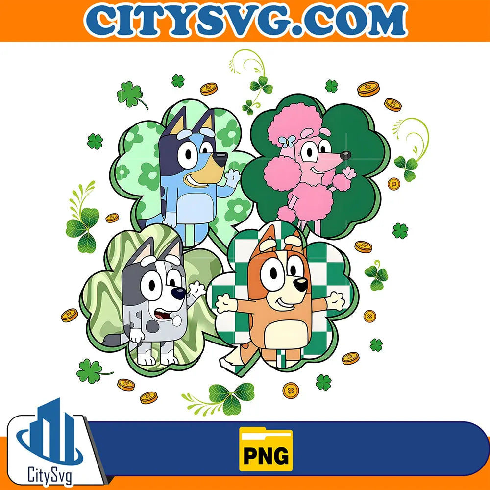 St Patrick's Day Bluey Png – CITYSVG