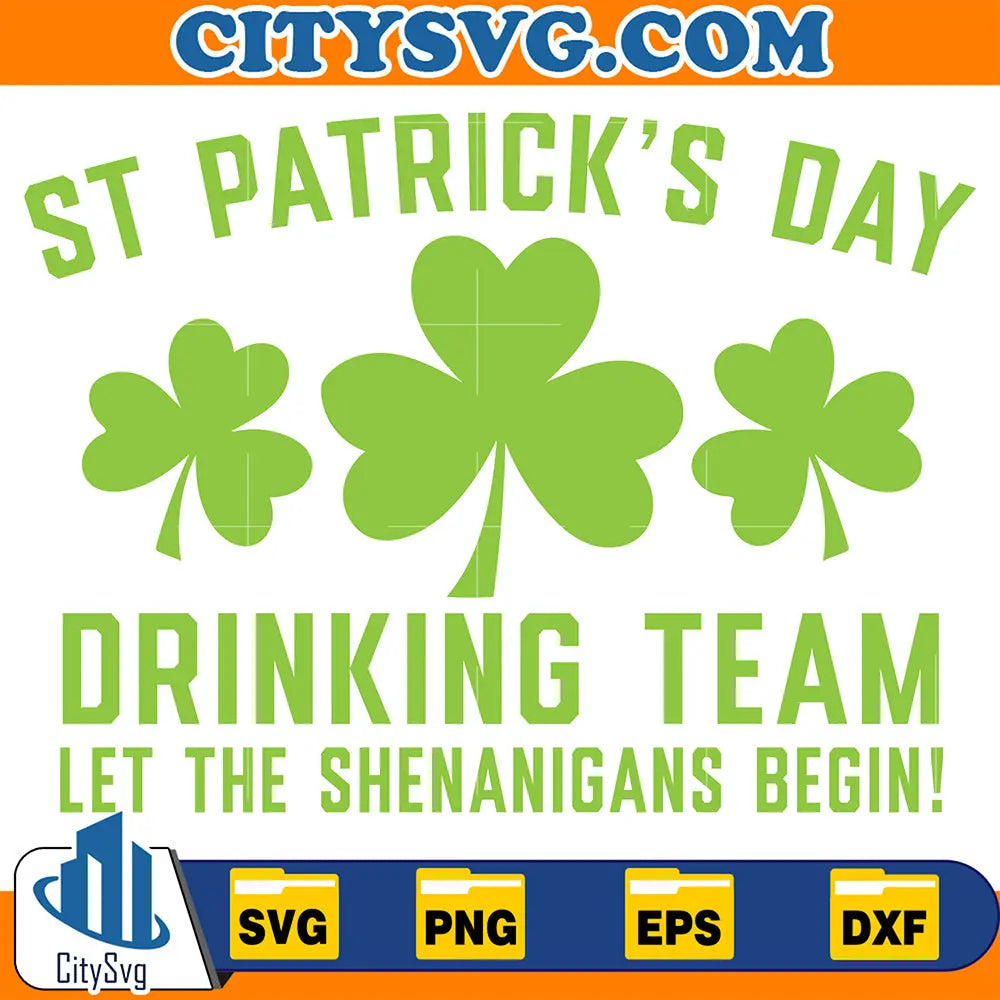 St Patricks Day Drinking Team Svg – CITYSVG