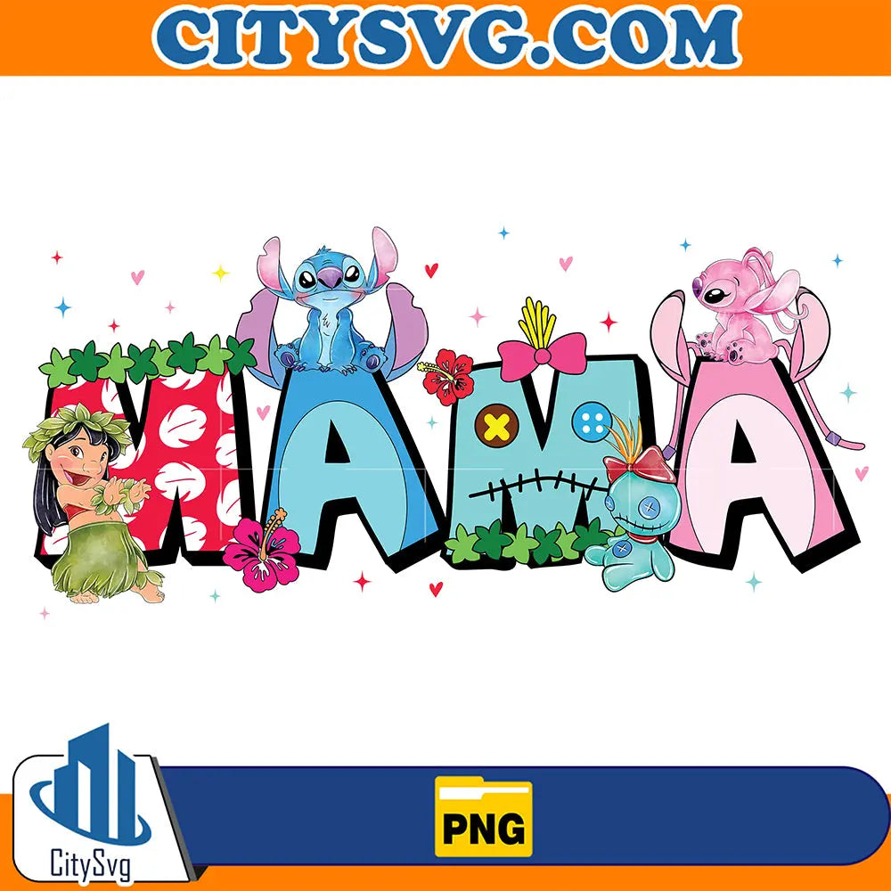 Stitch Mama Png – CITYSVG