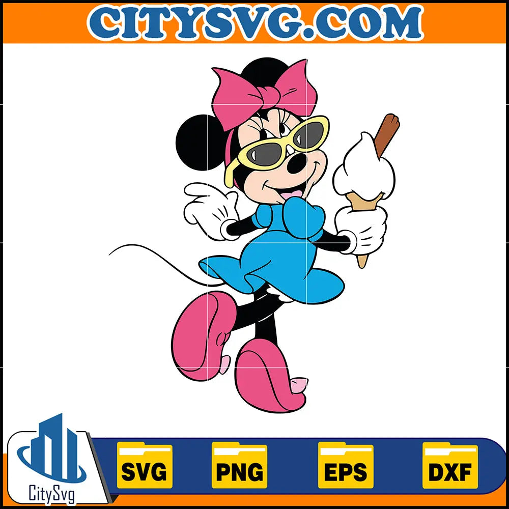 Summer Minnie Svg, Summer Mickey, Mickey and Minnie Beach Time, Layere ...
