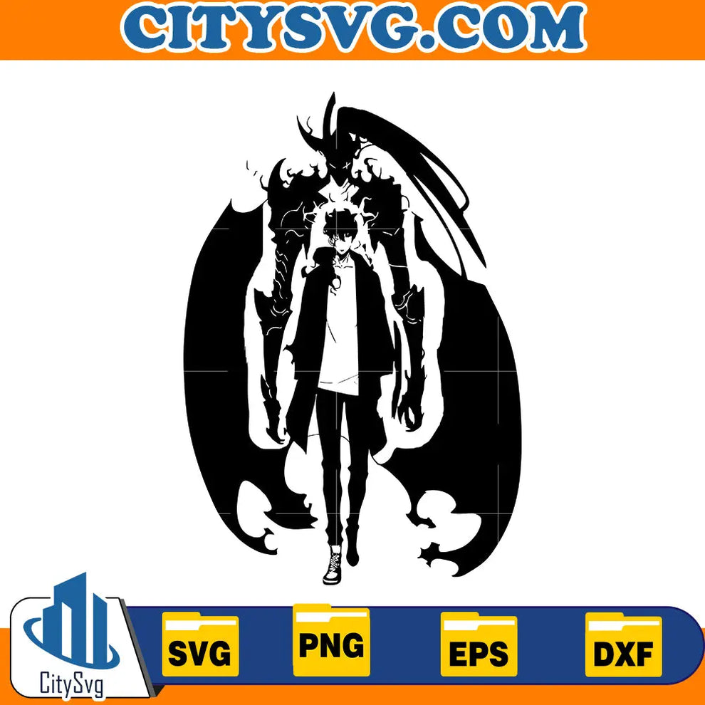 Sung Jin-woo Igris Svg, Solo leveling svg, anime svg, Digital Download ...