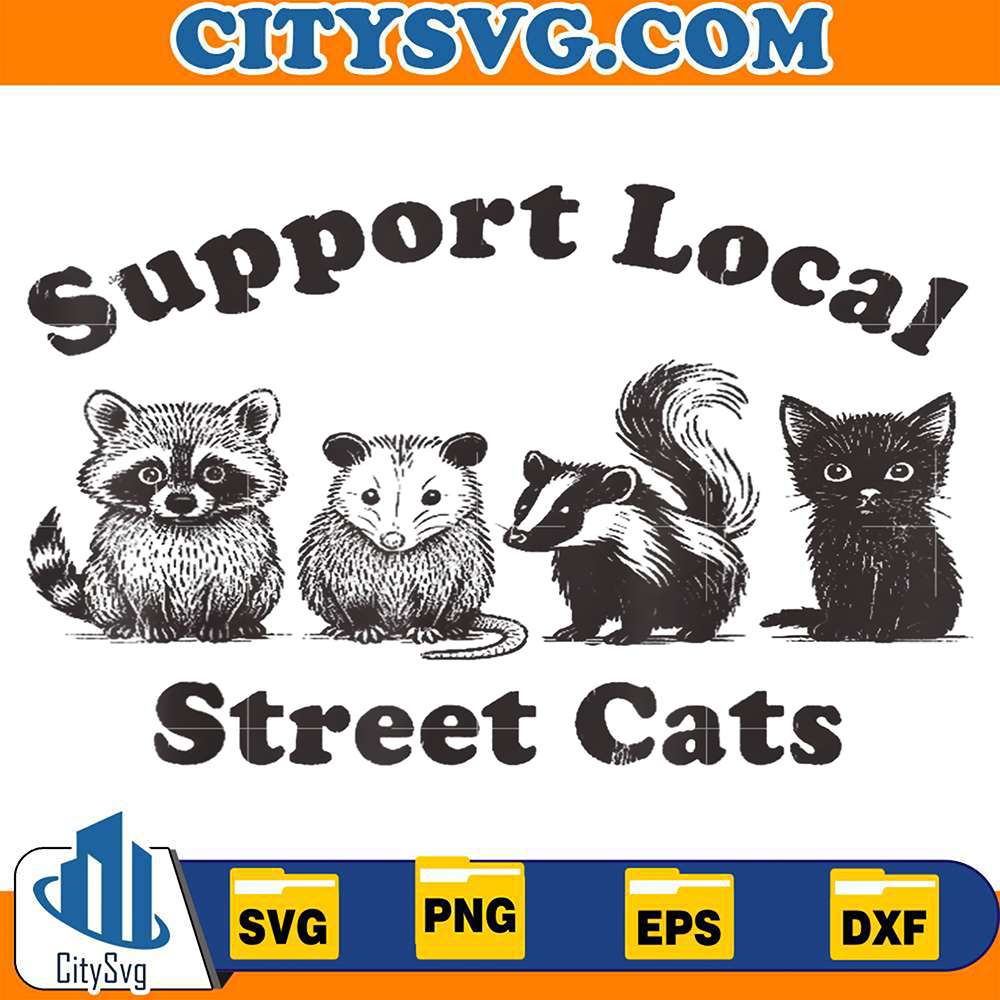 Support Local Street Cats Team Svg – CITYSVG