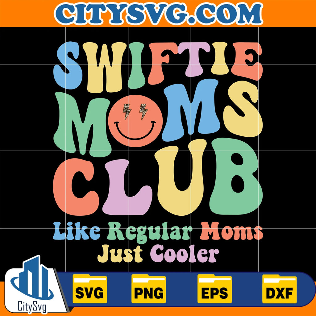 Swiftie Moms Club Svg, Retro Groovy Cool Mom Svg, Mothers Day, Christm ...