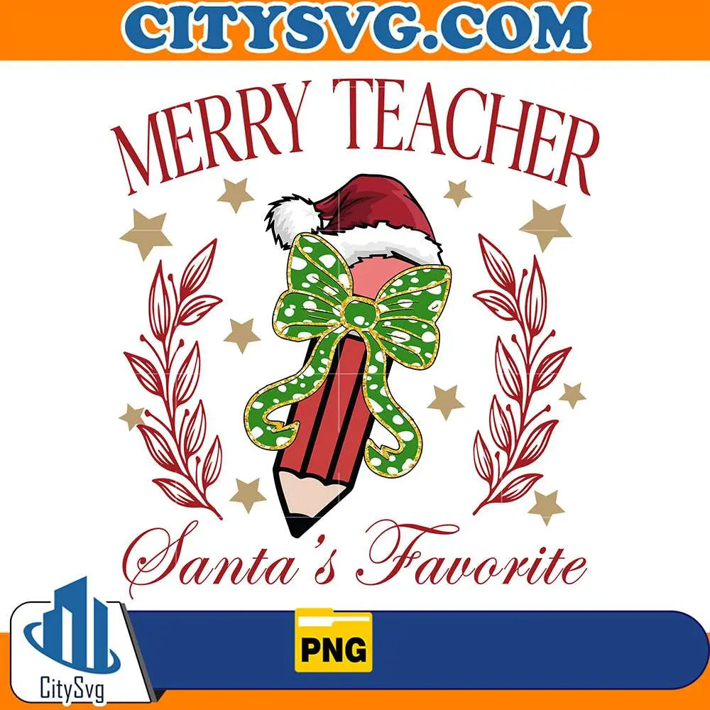 Teacher Pencil Christmas Png – CITYSVG