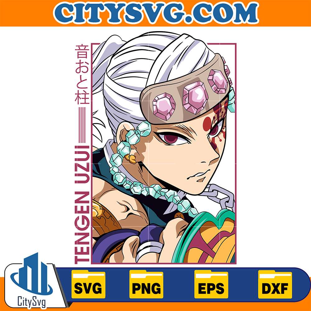 Tengen Uzui Demon Slayer Svg – CITYSVG