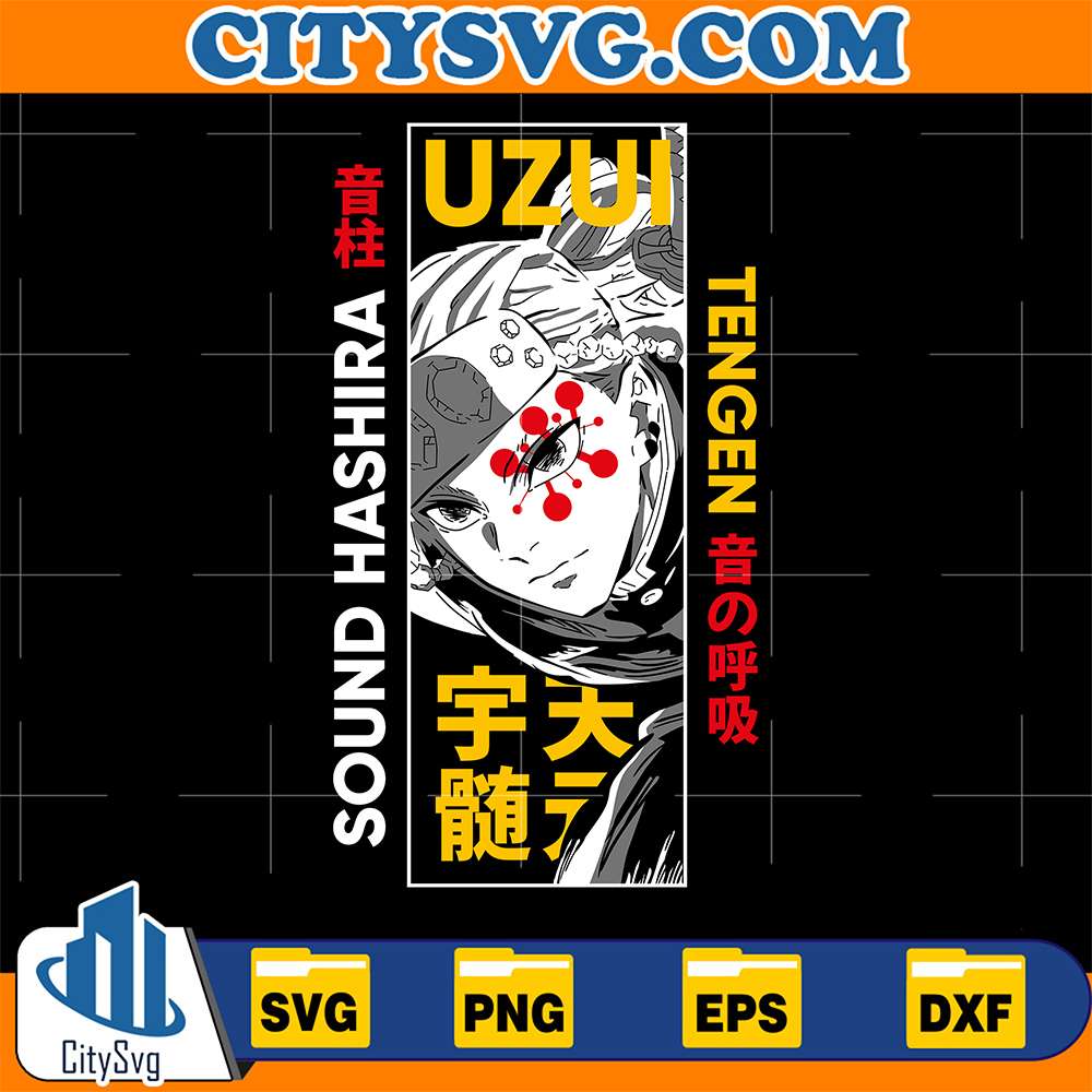 Tengen Uzui Sound Hashira Demon Slayer Svg – CITYSVG