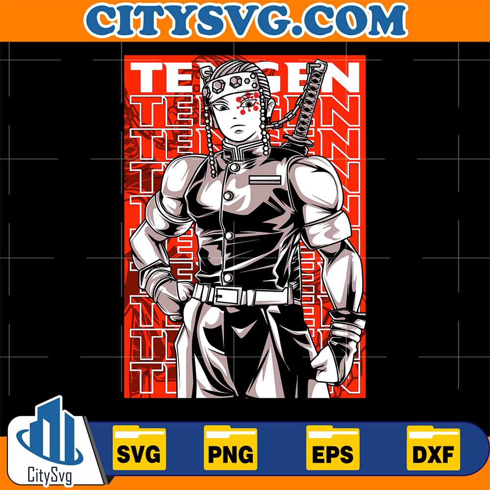 Tengen Uzui Sound Hashira Demon Slayer Svg – CITYSVG