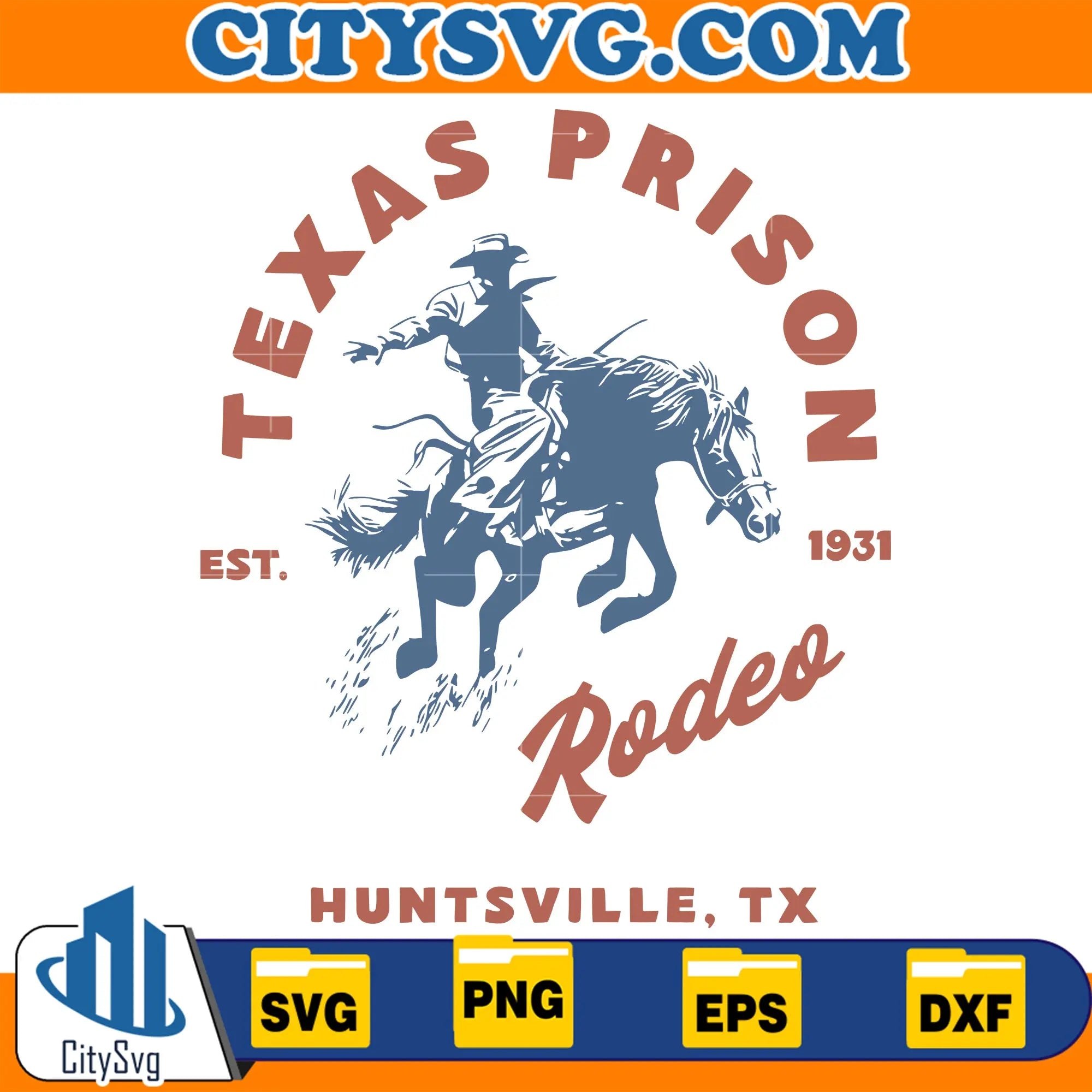 Texas Prison Rodeo Huntsville Svg – CITYSVG