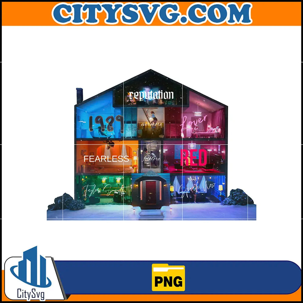 The Eras Lover House Taylor Png, Swiftie Png, Taylor The Eras Tour Png ...