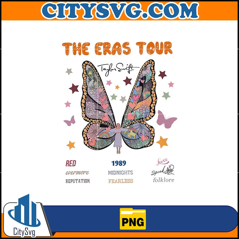 The Eras Tour Taylor Swift Butterfly Png, Swiftie Png, Flower Taylor P ...