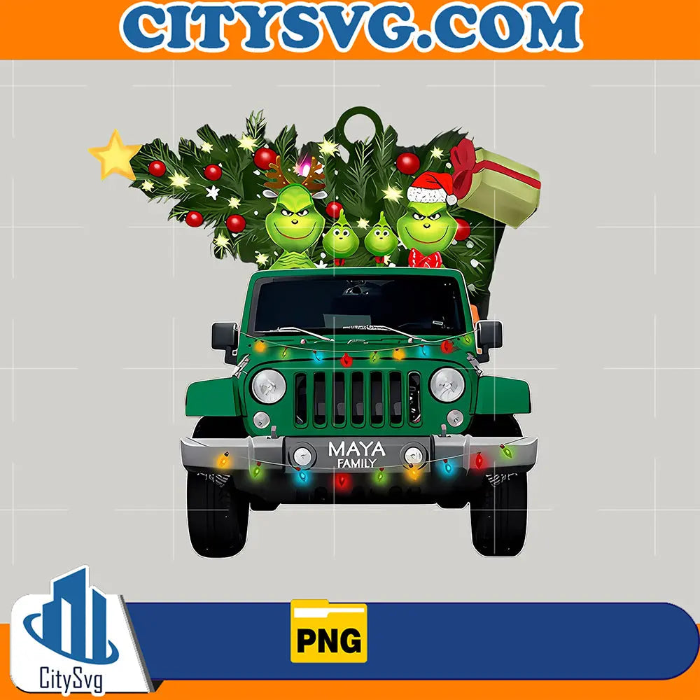 The Grinch Family Car Png – CITYSVG