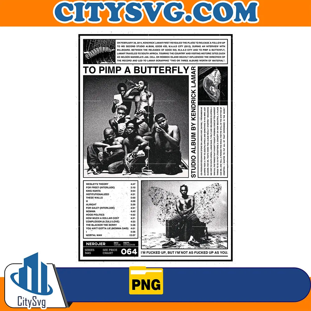 To Pimp A Butterfly Studio Album By Kendrick Lamar Png – CITYSVG