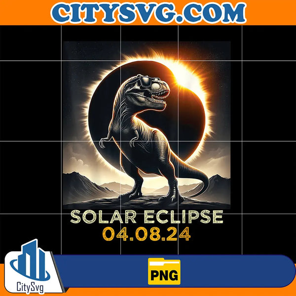 Total Solar Eclipse T-rex April 8 2024 America Solar Eclipse Png, Tota – CITYSVG