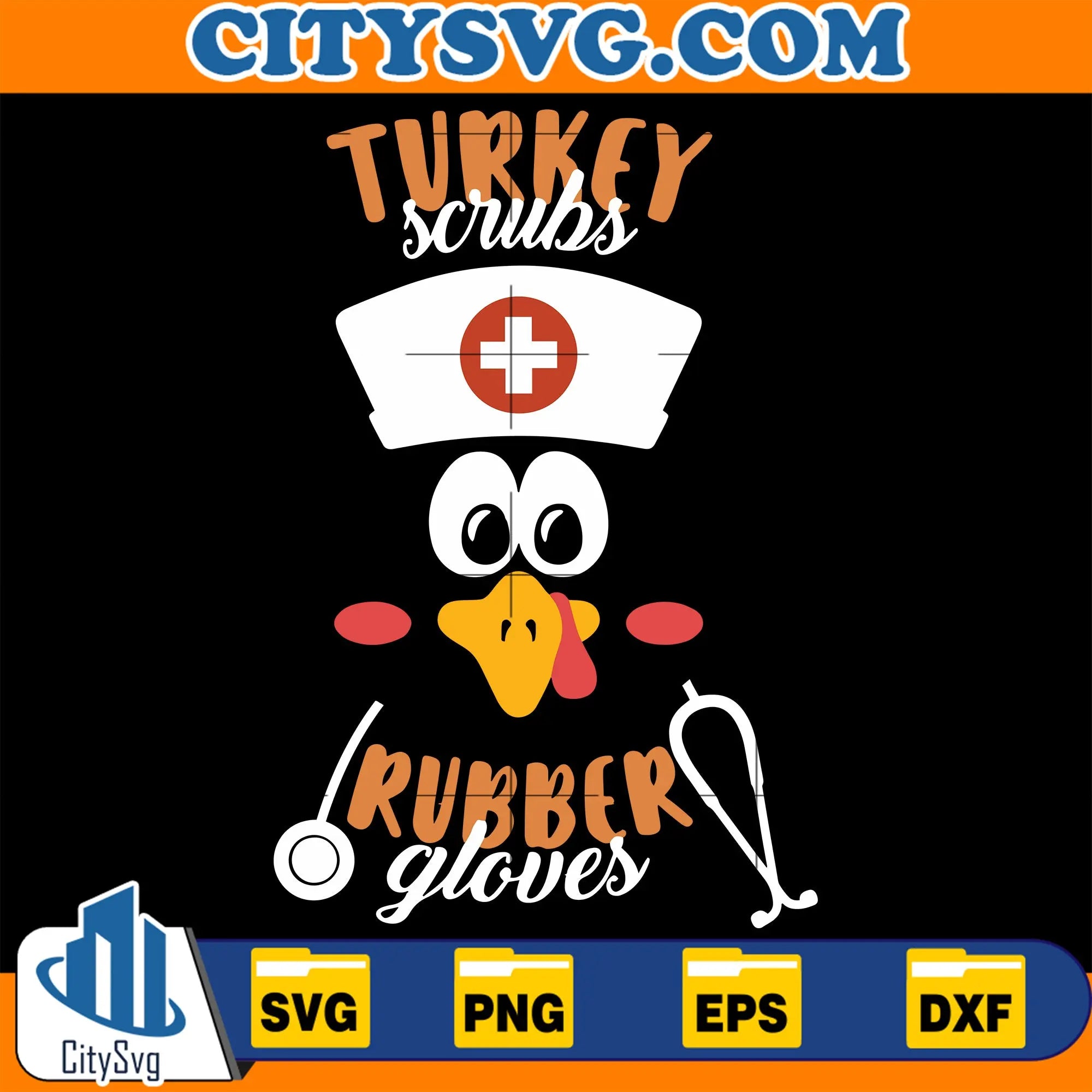 Turkey Scrubs Rubber Glover Svg – CITYSVG