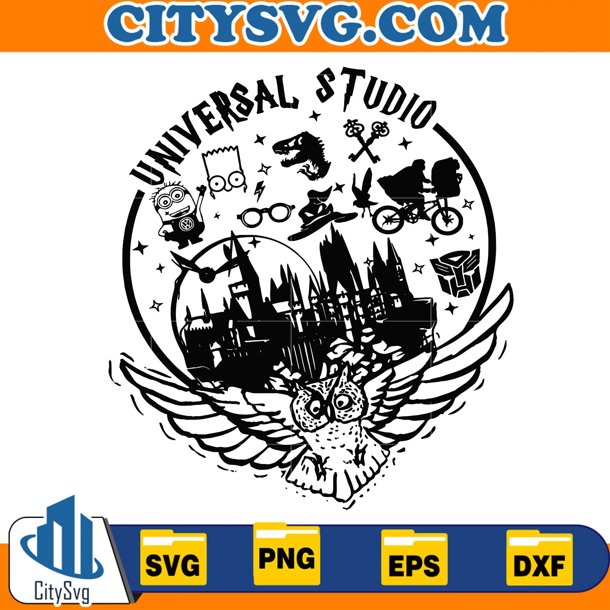 Universal Studios Harry Potter Christmas Svg – CITYSVG