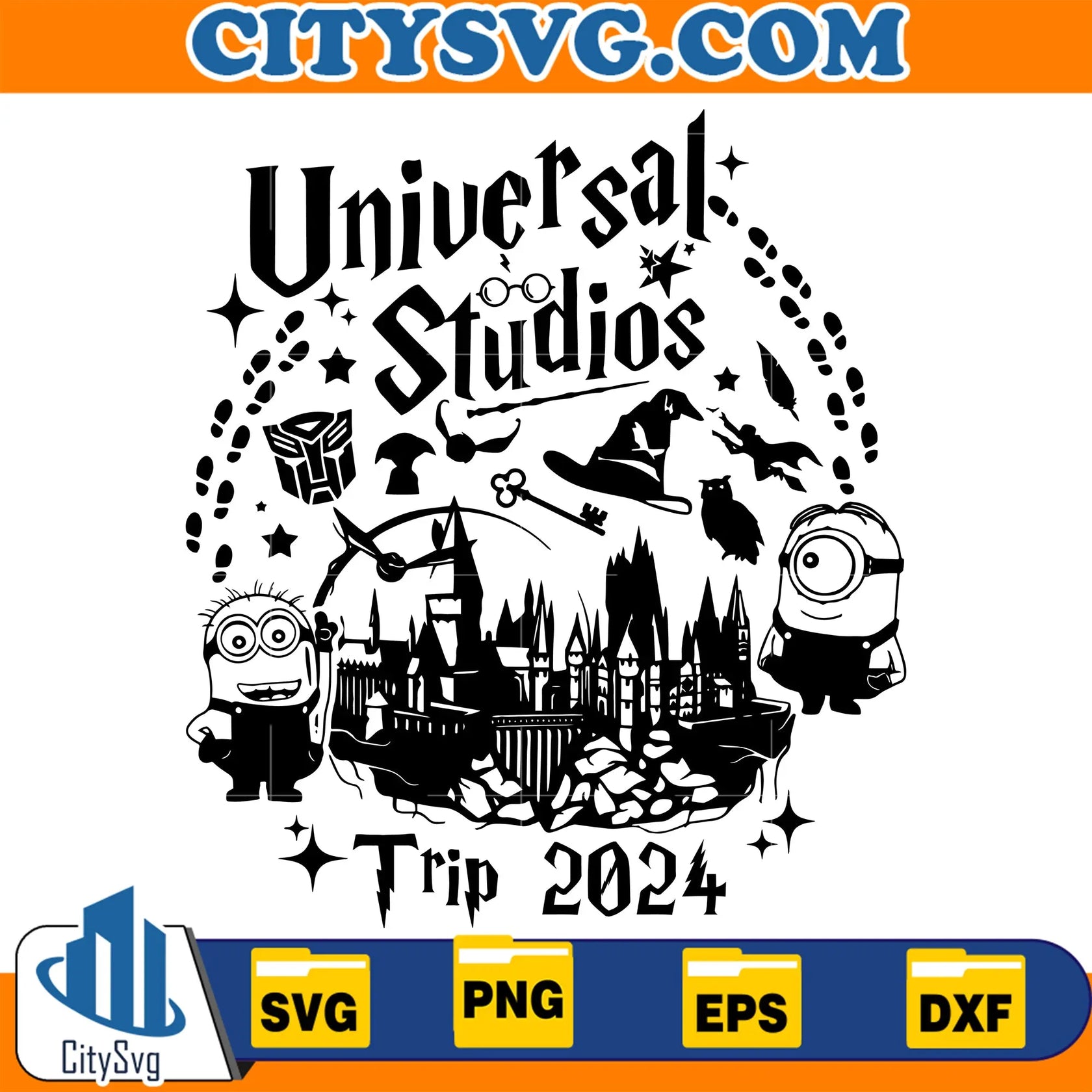 Universal Studios Trip 2024 Harry Potter Christmas Svg – CITYSVG
