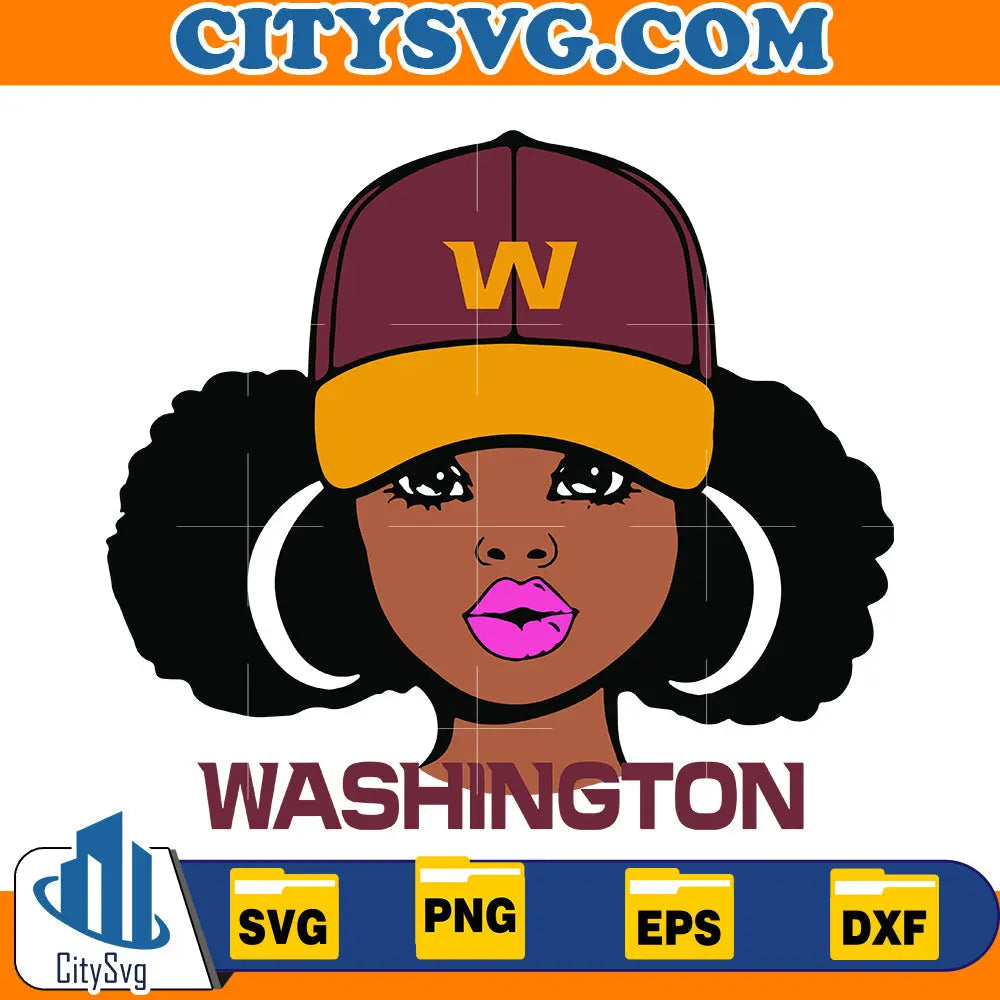 Cute Girl Washington Commanders Svg – CITYSVG