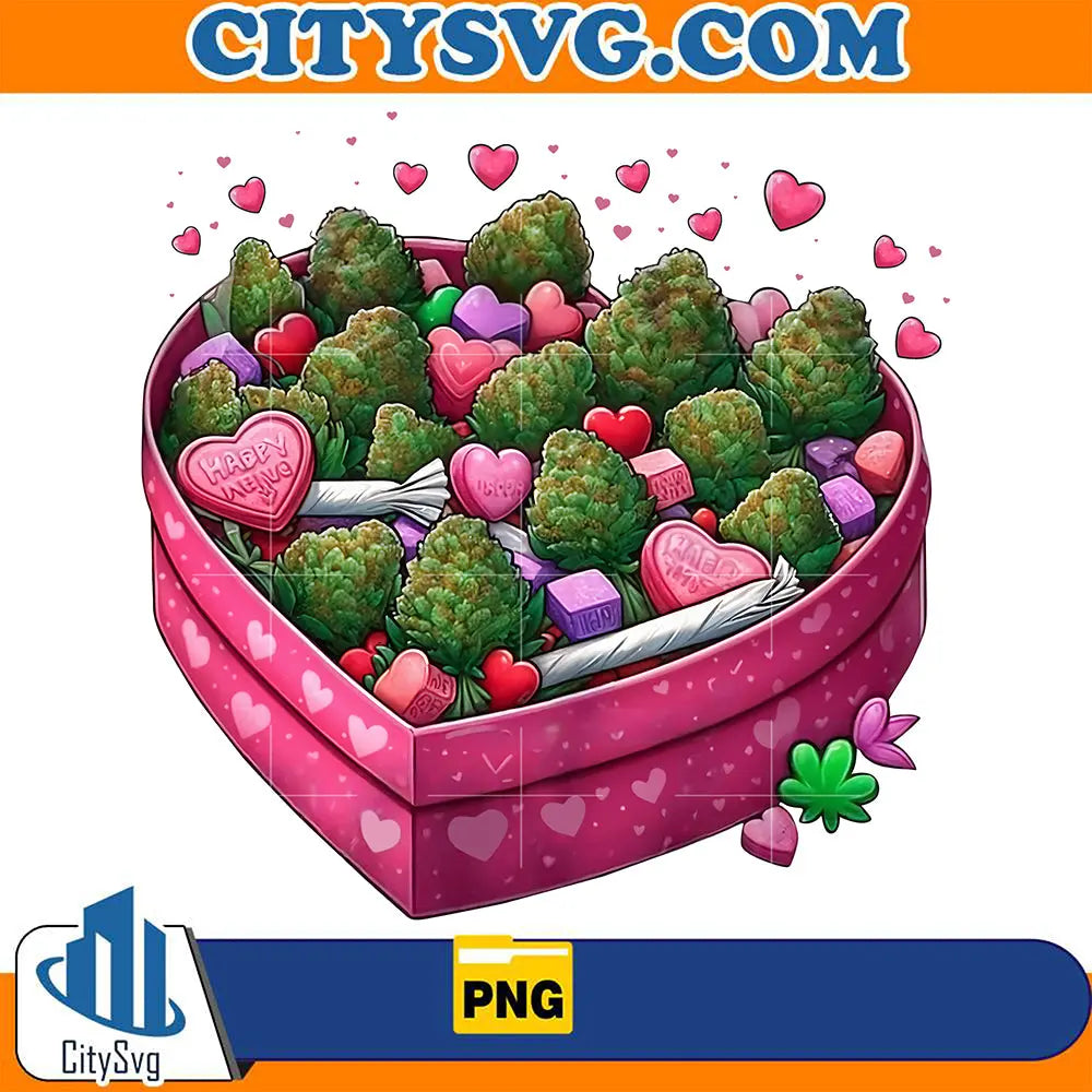 Weed Valentine Heart Png – CITYSVG
