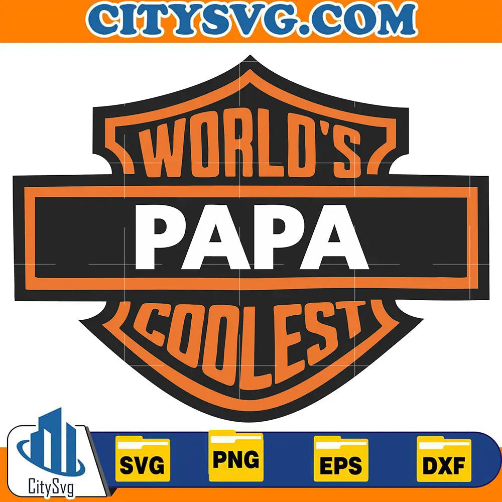 Worlds Papa Coolest Svg – CITYSVG