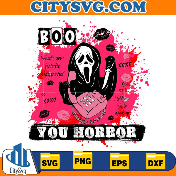 Boo you horror Svg, Pink Ghostface Svg – CITYSVG