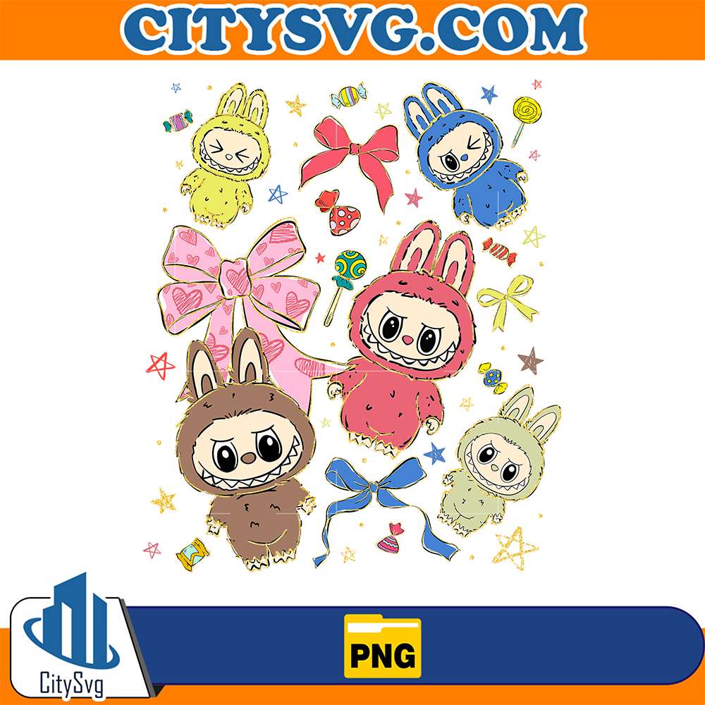 Playful Labubu PNG, Cute Mischievous Labubu Characters Png, Funny Labu ...