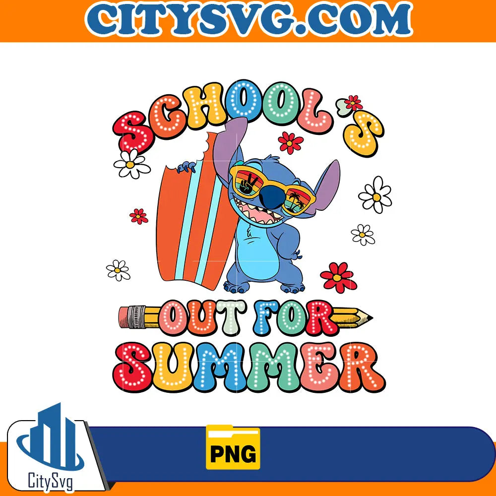 School's out for summer png, Instant Download – CITYSVG